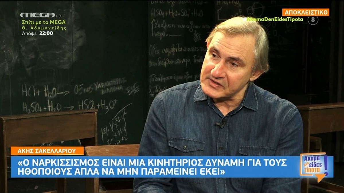 Άκης Σακελλαρίου: «Η πρώτη μου επαφή με το θέατρο ήταν στο σχολείο για ...