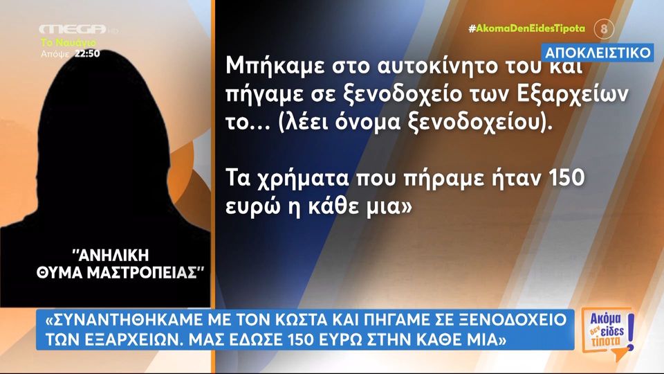 Υπόθεση μαστροπείας στον Κολωνό: «Τα χρήματα που πήραμε ήταν 150 ευρώ η ...